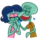 Squidward & Squilvia - Pacote de stickers para WhatsApp