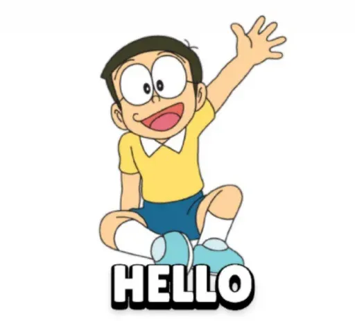 @stickersbag 💖 Nobita Doraemon - Sticker pack for WhatsApp
