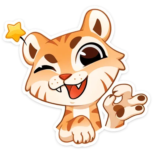 Тигриску @stickers_vk - Sticker pack for WhatsApp