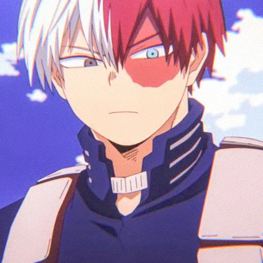 Shoto Todoroki by @iLUC1E - Sticker pack for Telegram