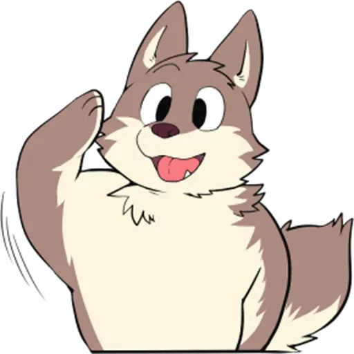 Eastern Timber Wolf by Gum Syrup - Sticker pack for WhatsApp