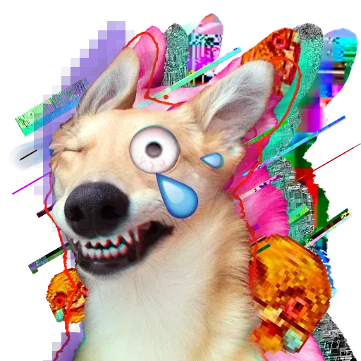 Glitch by @uxlive - Sticker pack for WhatsApp