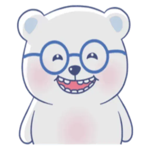 White Bear @stickersb2b - Sticker pack for WhatsApp